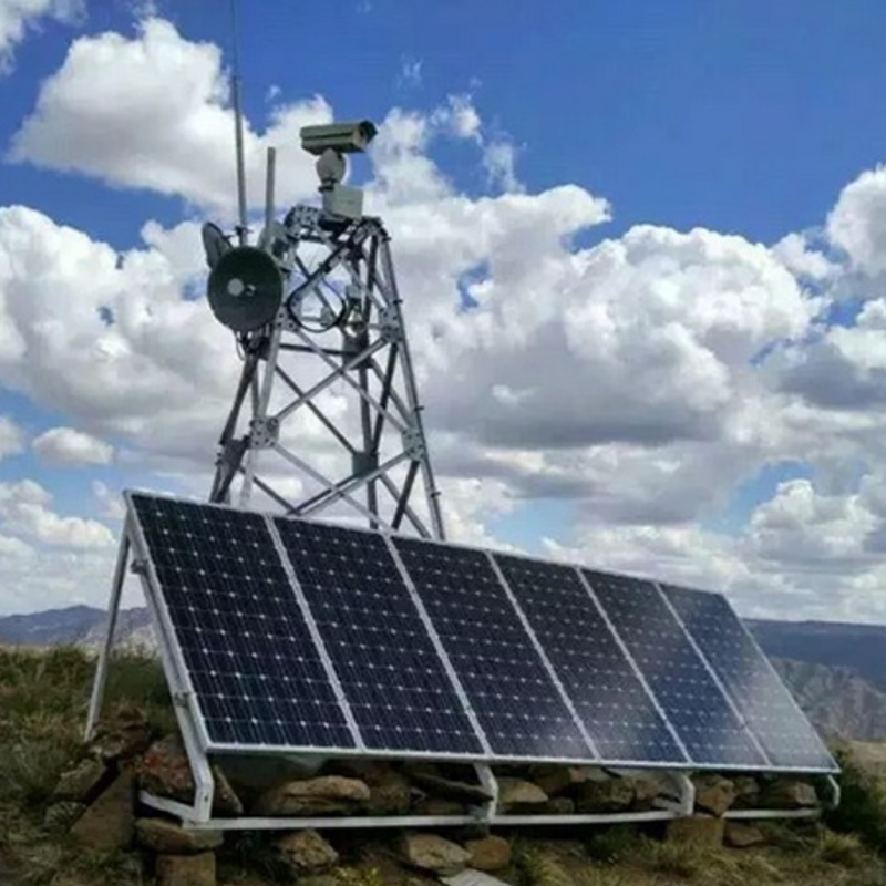 What kind of battery does the solar cell power solution use? - Ahotech.com